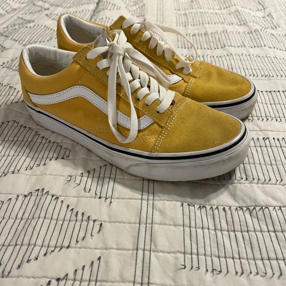 Vans | Shoes | Yellow And White Van Sneakers | Poshmark